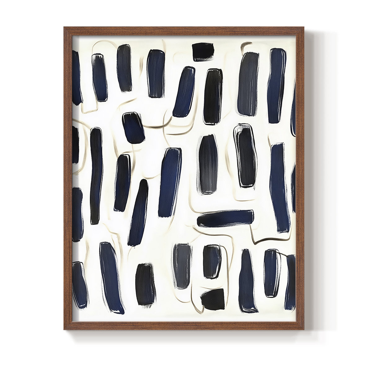 Wrought Studio™ ABSTRACT Series DLXXV -Premium Framed Print -Ready to ...