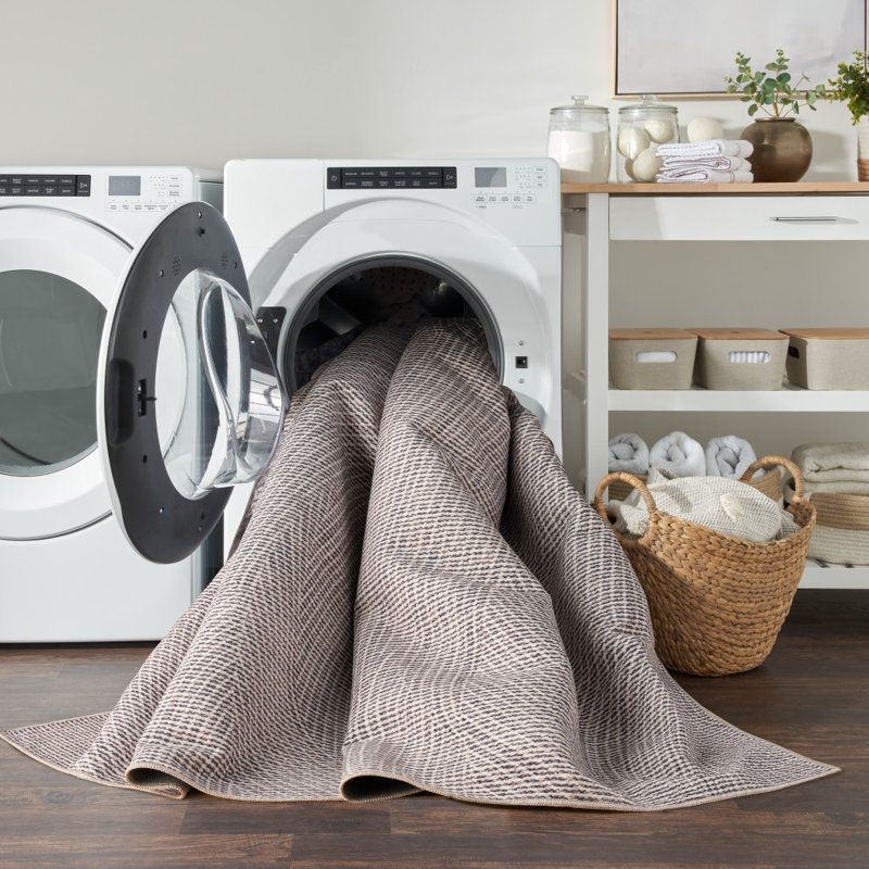 Wrought Studio™ Dezman Machine Washable Cotton Area Rug & Reviews | Wayfair
