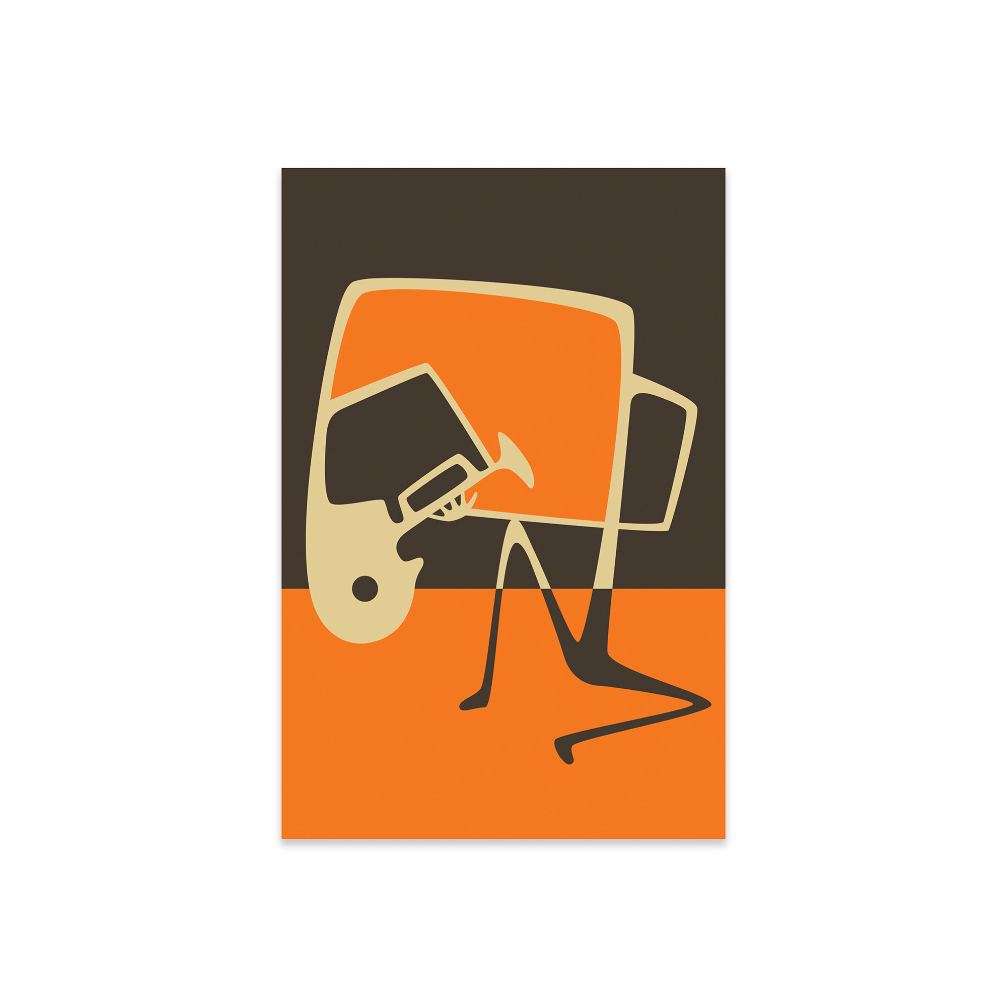 Red Barrel Studio® Blues' Horn by Jazzberry Blue - Unframed Painting ...