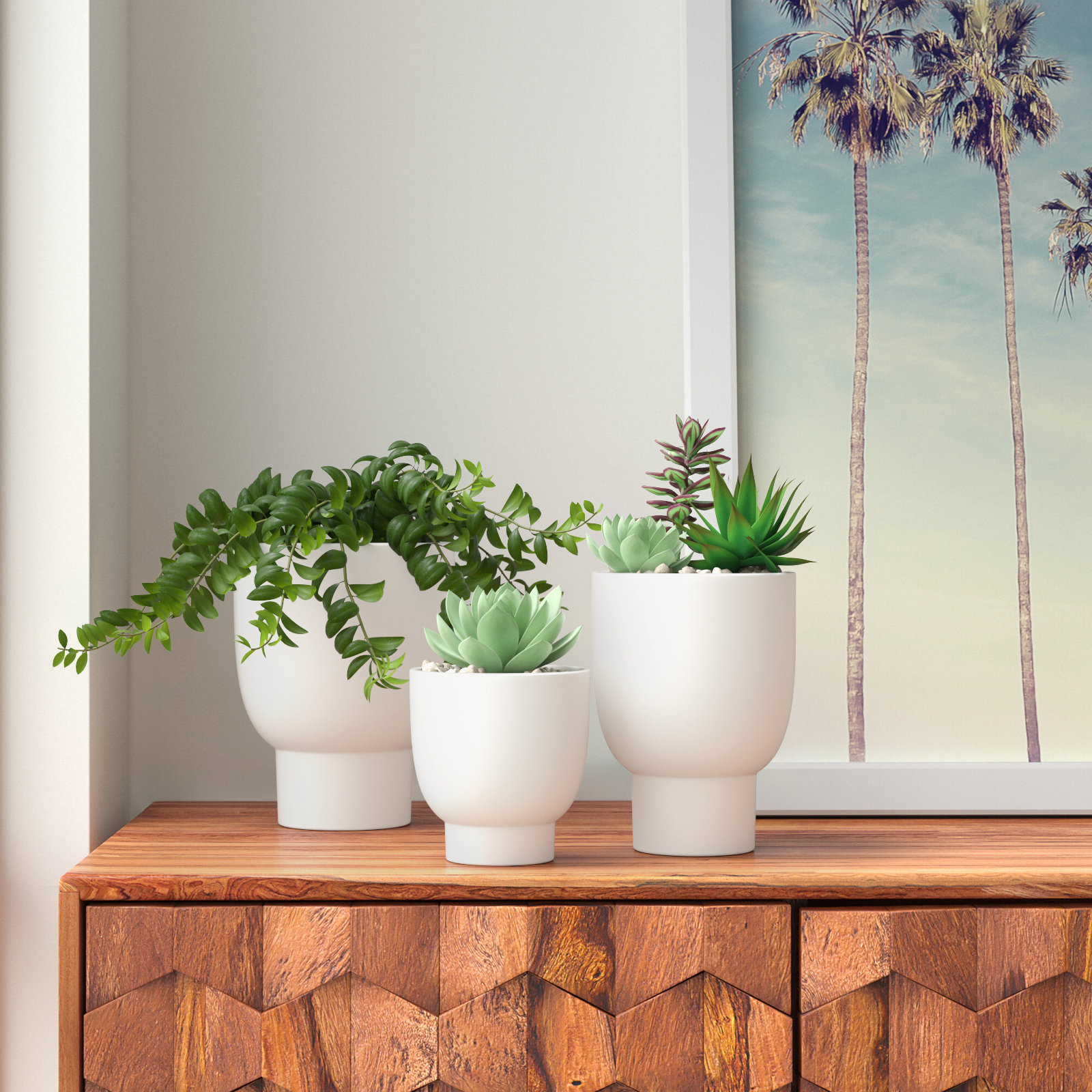 Wade Logan® Anvesha 3-Piece Ceramic Pot Planter Set - Wayfair Canada