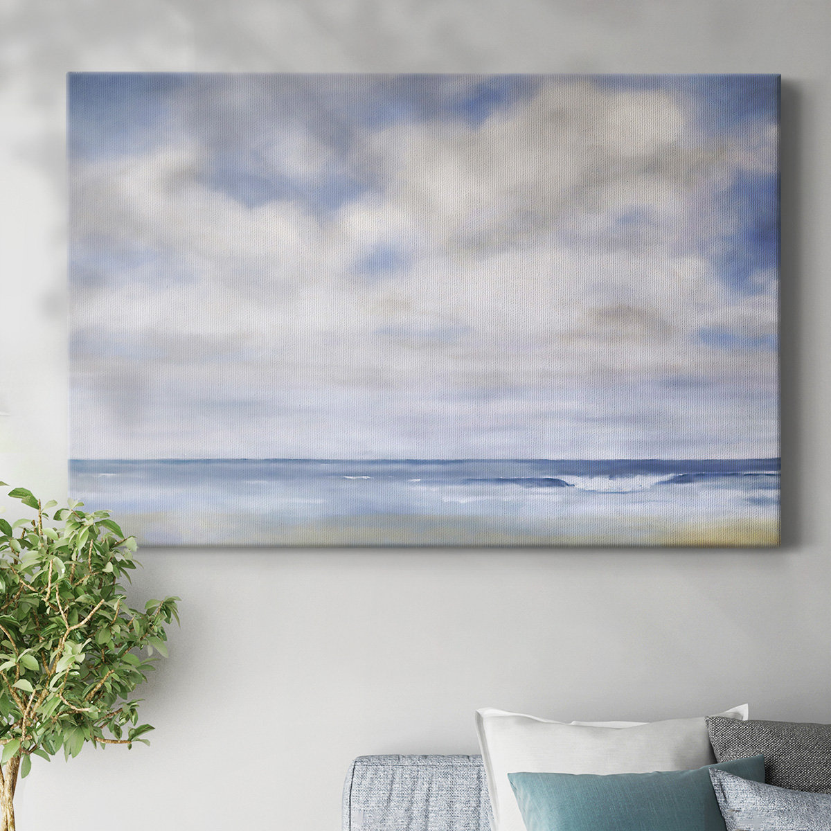 Lark Manor™ The Wave-Gallery Wrapped Canvas | Wayfair