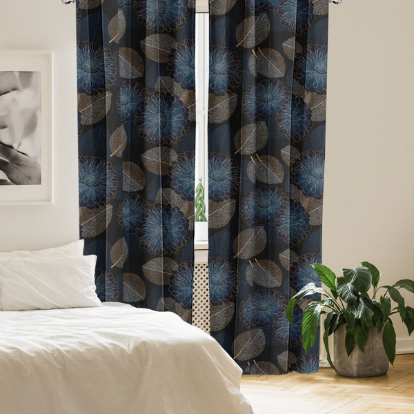 Bungalow Rose Shontae Microfiber Semi-Sheer Curtain Pair | Wayfair
