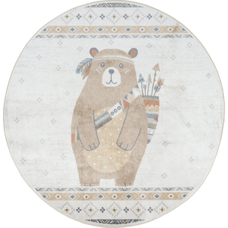 17 Stories Round Reagyn Kids Machine Woven Area Rug | Wayfair.co.uk