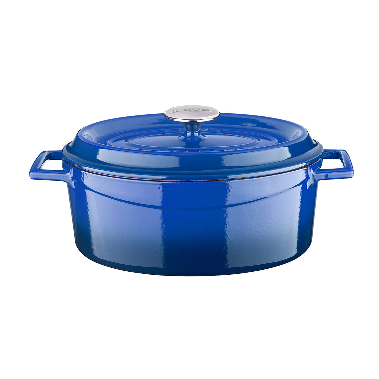 LAVA CAST IRON Lava Enameled Cast Iron Dutch Oven 5 Qt. Oval Edition ...