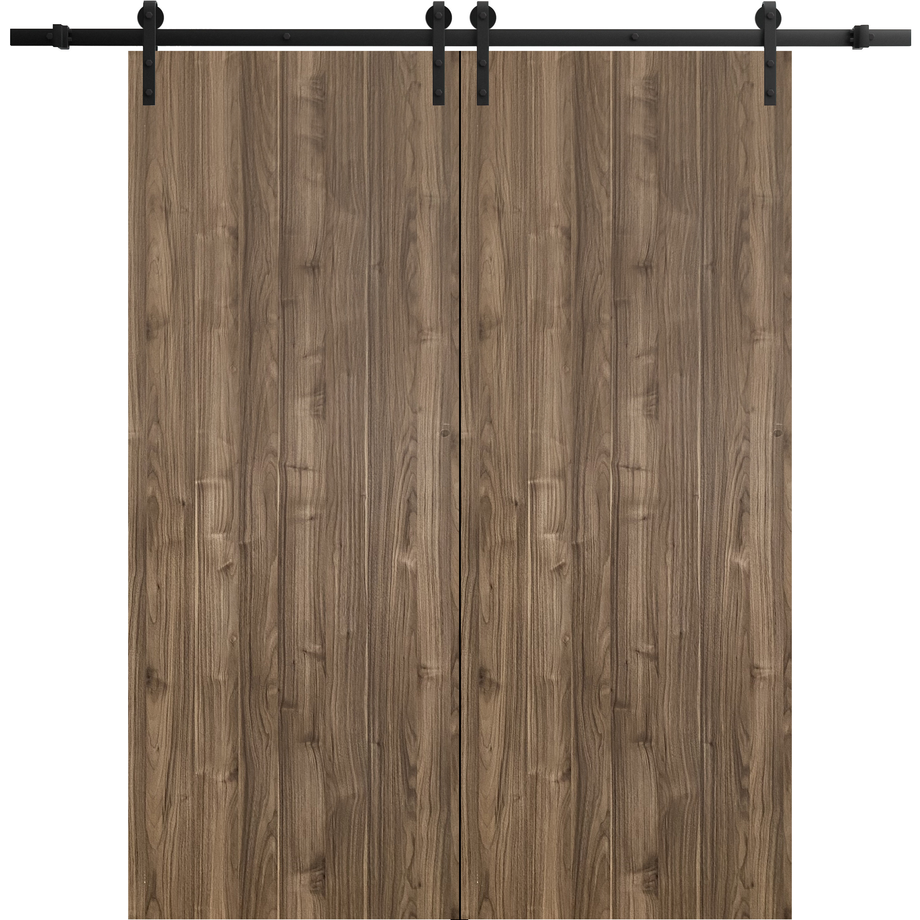 SARTODOORS Planum Solid + Manufactured Wood Paneled Wood Finish Barn ...