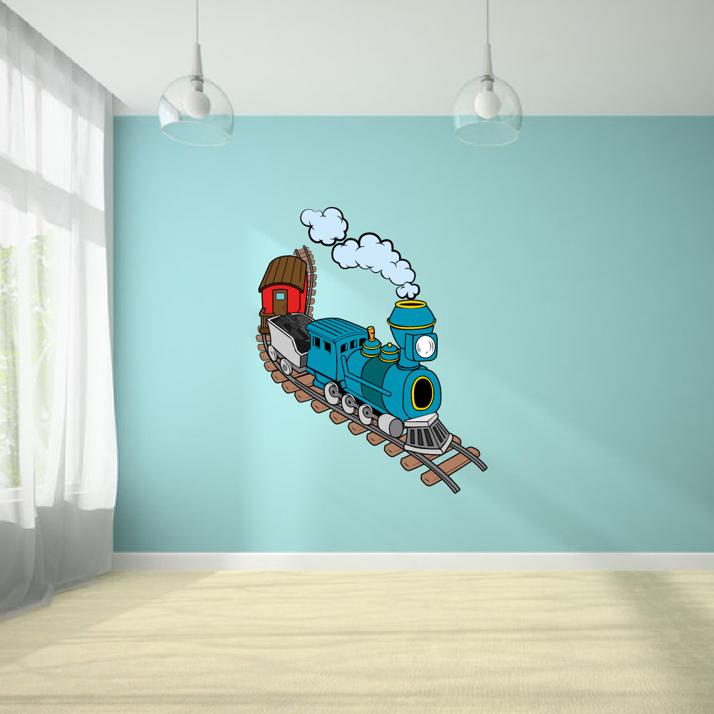 Mason & Marbles Fast Smoke Train Toy Kid Wall Decal | Wayfair