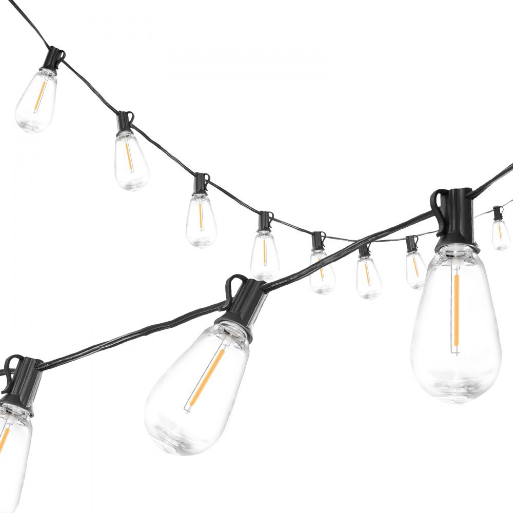 Stellweilan Tessberg 50FT LED Outdoor String Patio Lights Waterproof 15 ...