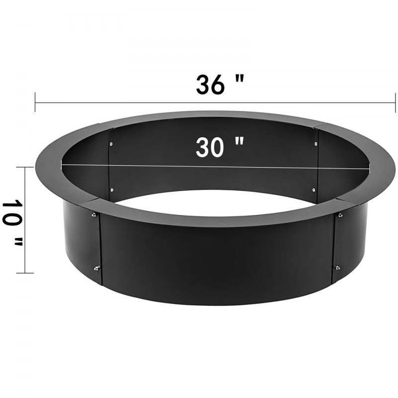 17 Stories Fire Pit Ring, Fire Pit Insert 3.0mm Thick Heavy Duty Solid ...