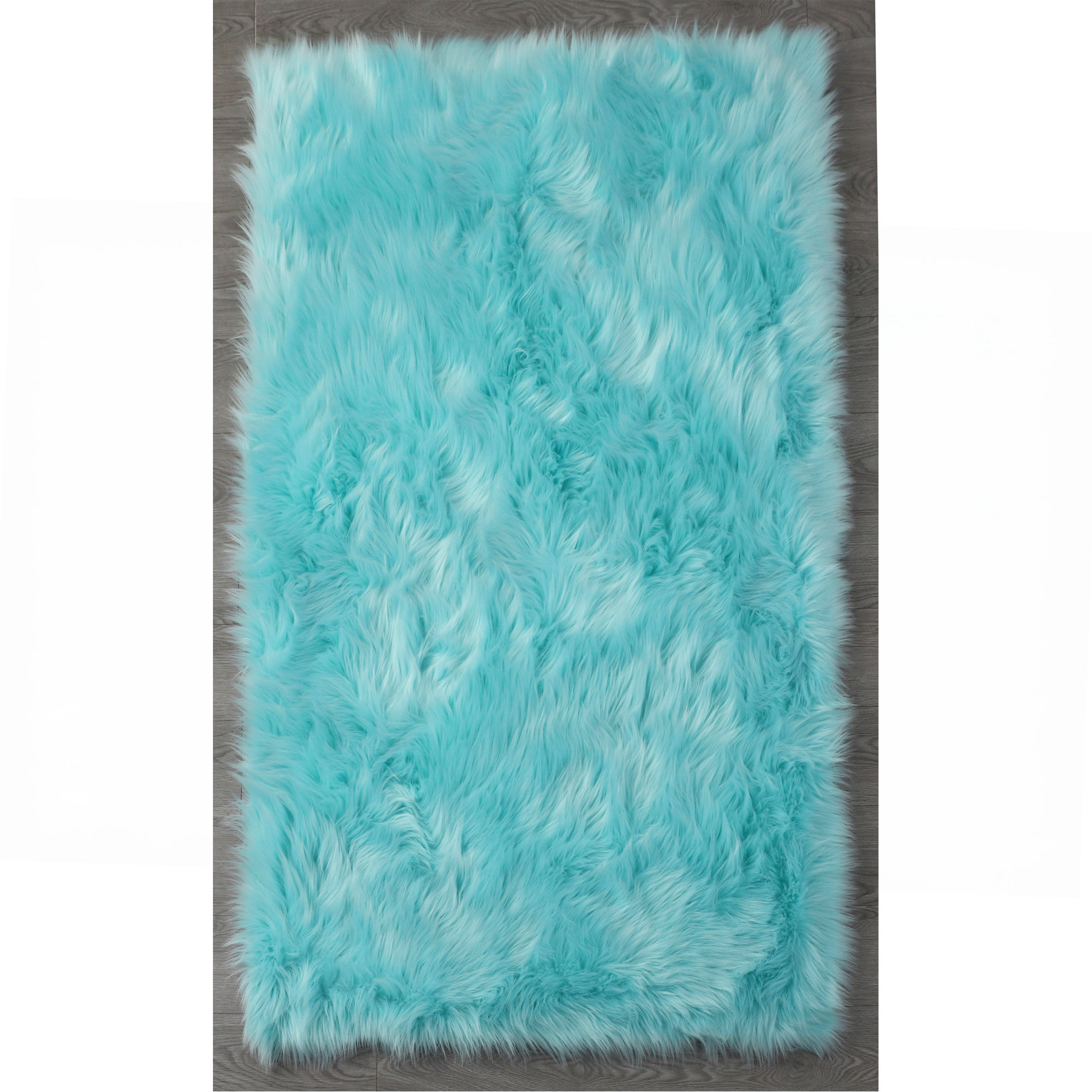 Mercer41 Ultra Soft Fluffy Faux Fur Sheepskin Area Rug | Wayfair