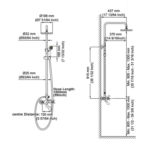 Augusts Complete Shower System | Wayfair