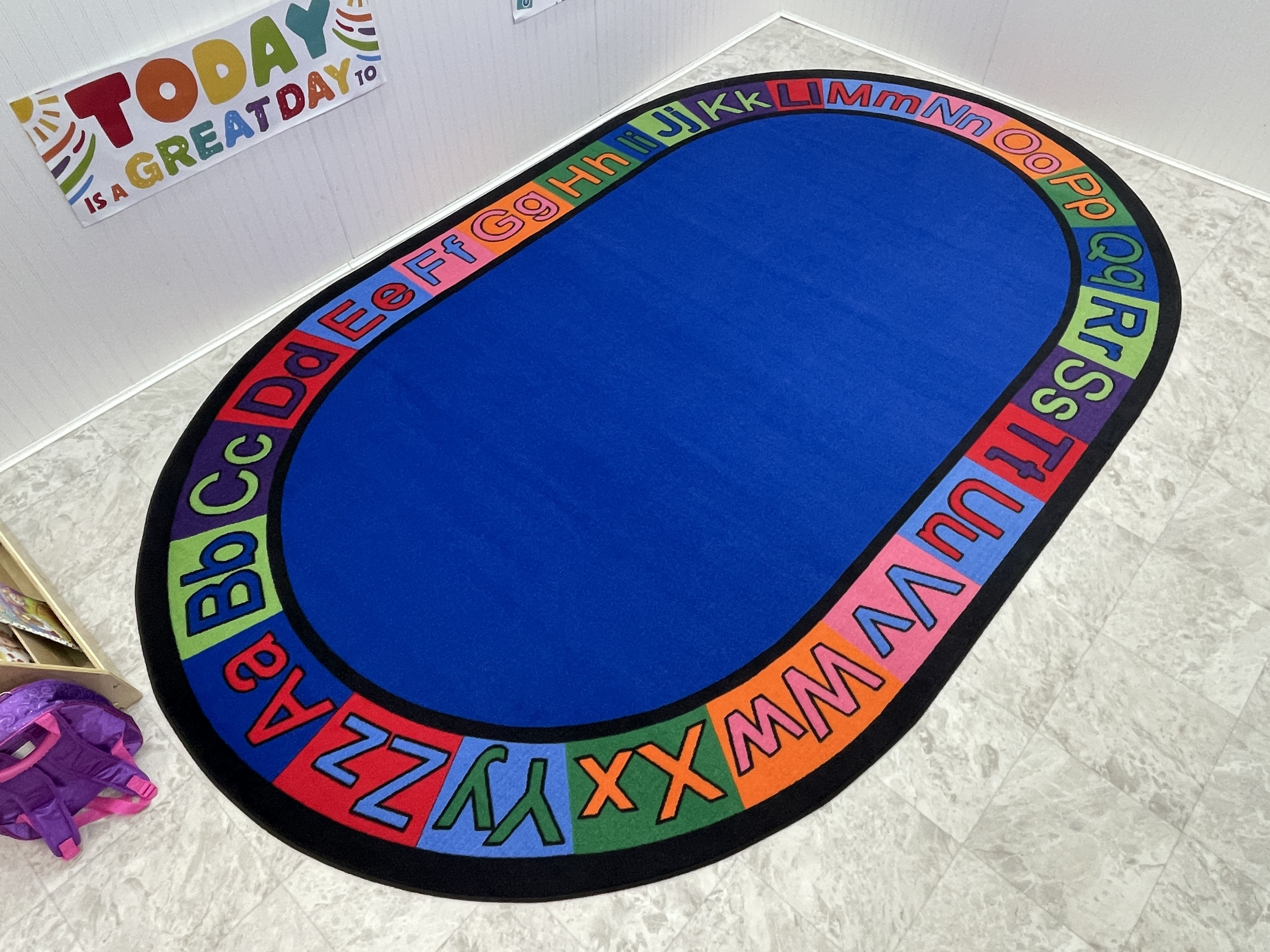 Kid Carpet KidCarpet Alpha Circle Time ABC Rug Bright, Alphabet Nursery ...