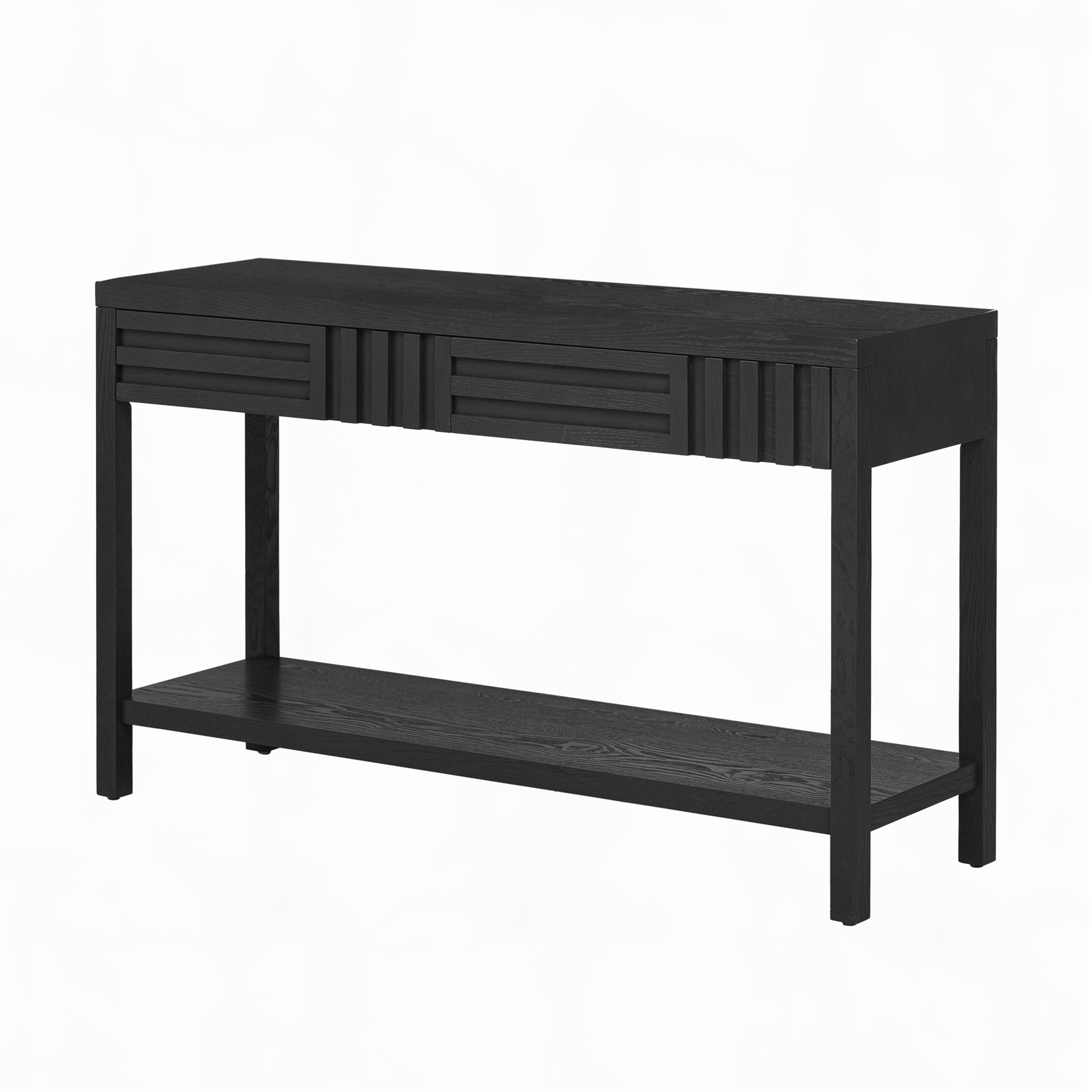 Latitude Run® Ash Veneer Modern Style Console Table, Striped Design ...