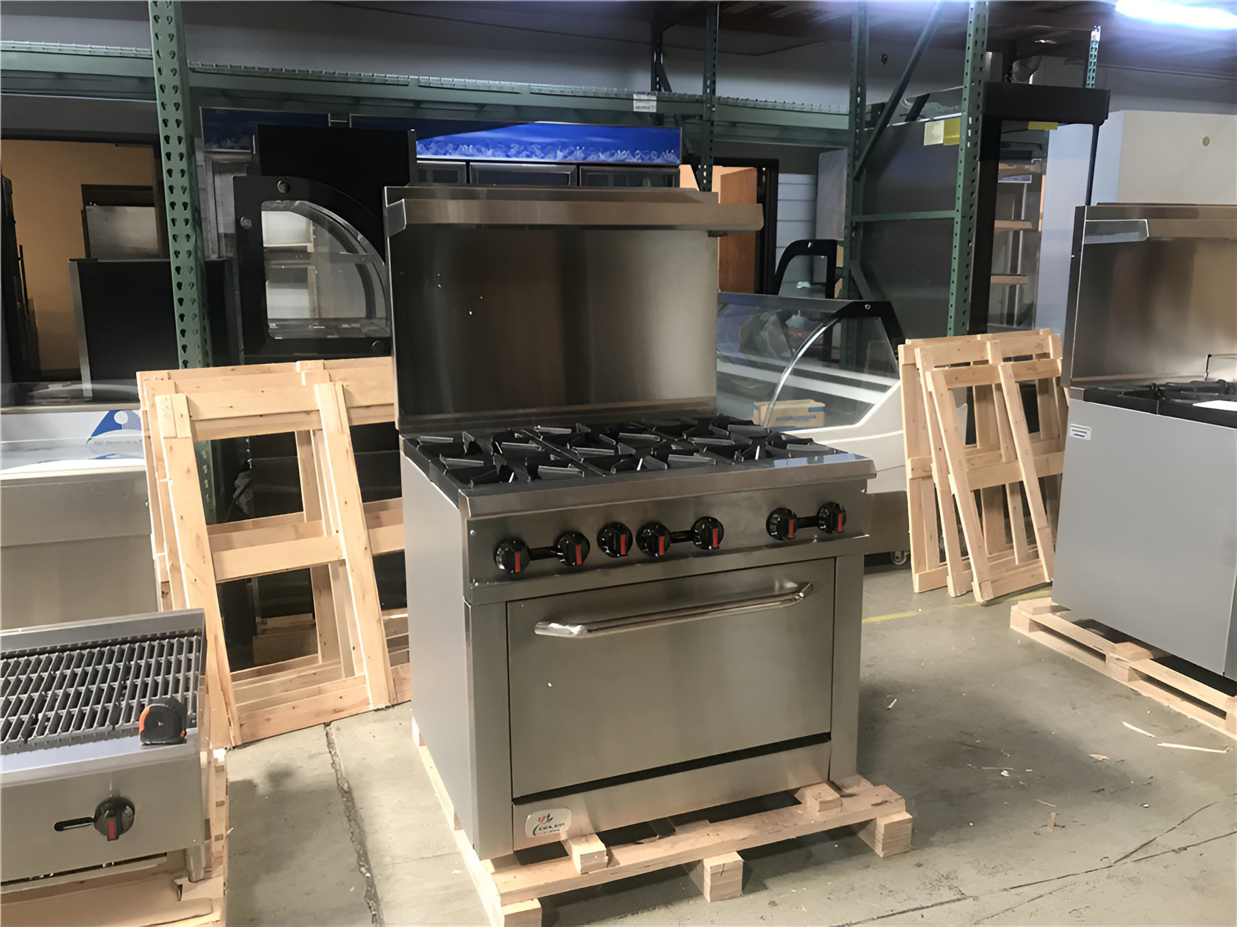 Elite Kitchen Supply 42 in. W 6 Burner Freestanding Commercial Single ...