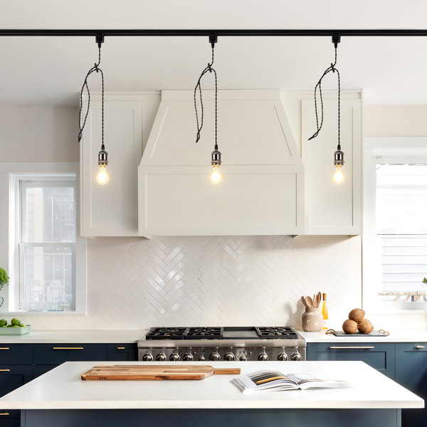 wohoda H Type Track Lighting Pendant with E26 Socket Cord Adjustable 4 ...