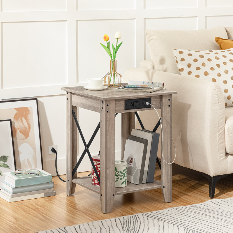 Laurel Foundry Modern Farmhouse® Alonso 23.6'' Tall End Table with ...