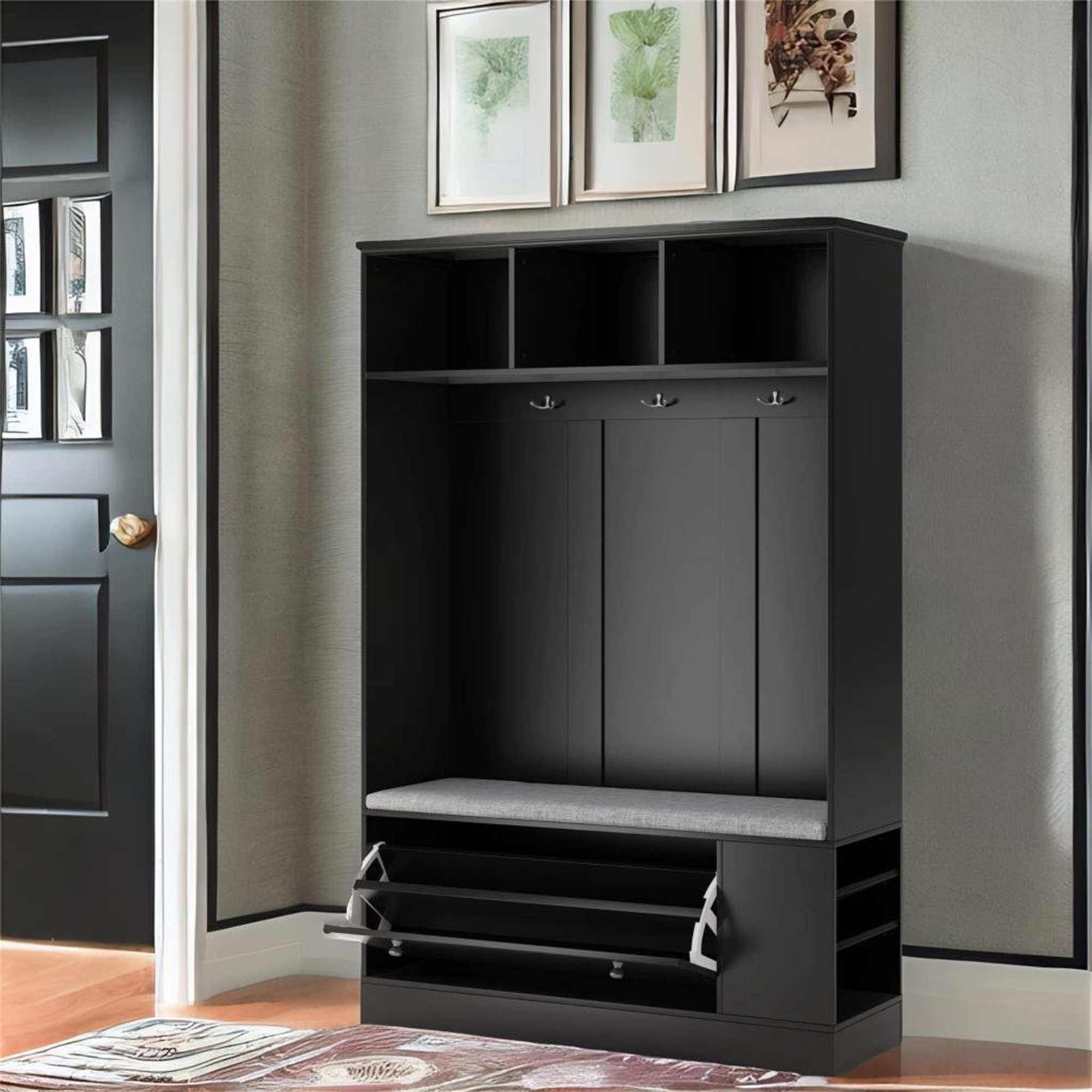 Red Barrel Studio® Mabelyn Hall Tree 47.2'' Wide | Wayfair