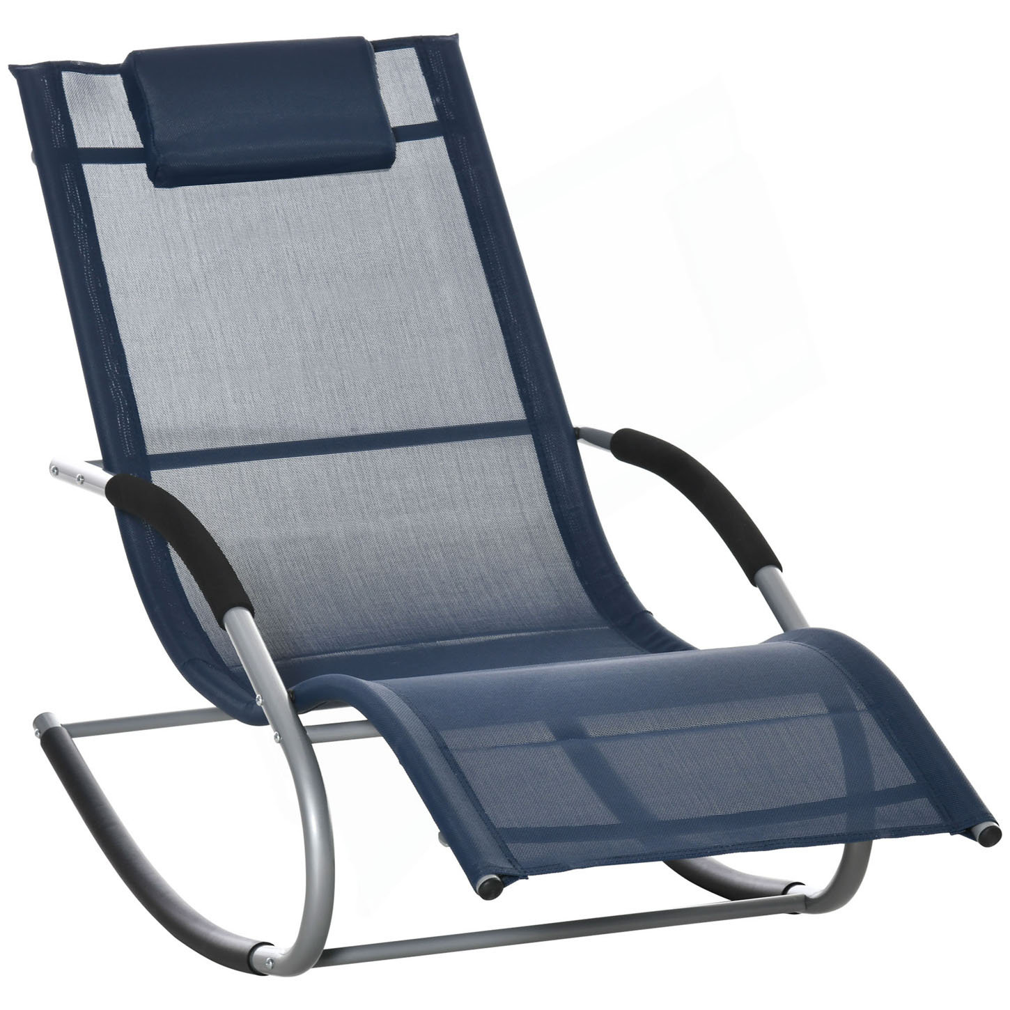 Wrought Studio Zero Gravity Rocking Chair, Outdoor Chaise Lounge Chair, Recliner Rocker With ...