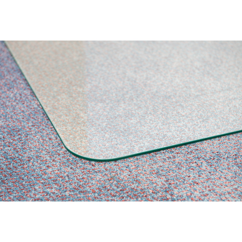 Floortex® Glaciermat Glass Chair Mat for Hard Floors & Carpets ...
