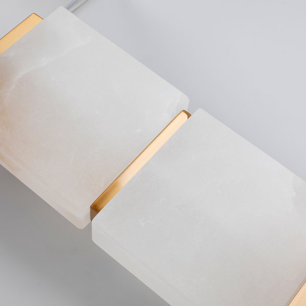 Mercer41 Tomarra Alabaster White Marble Table Lamp | Wayfair