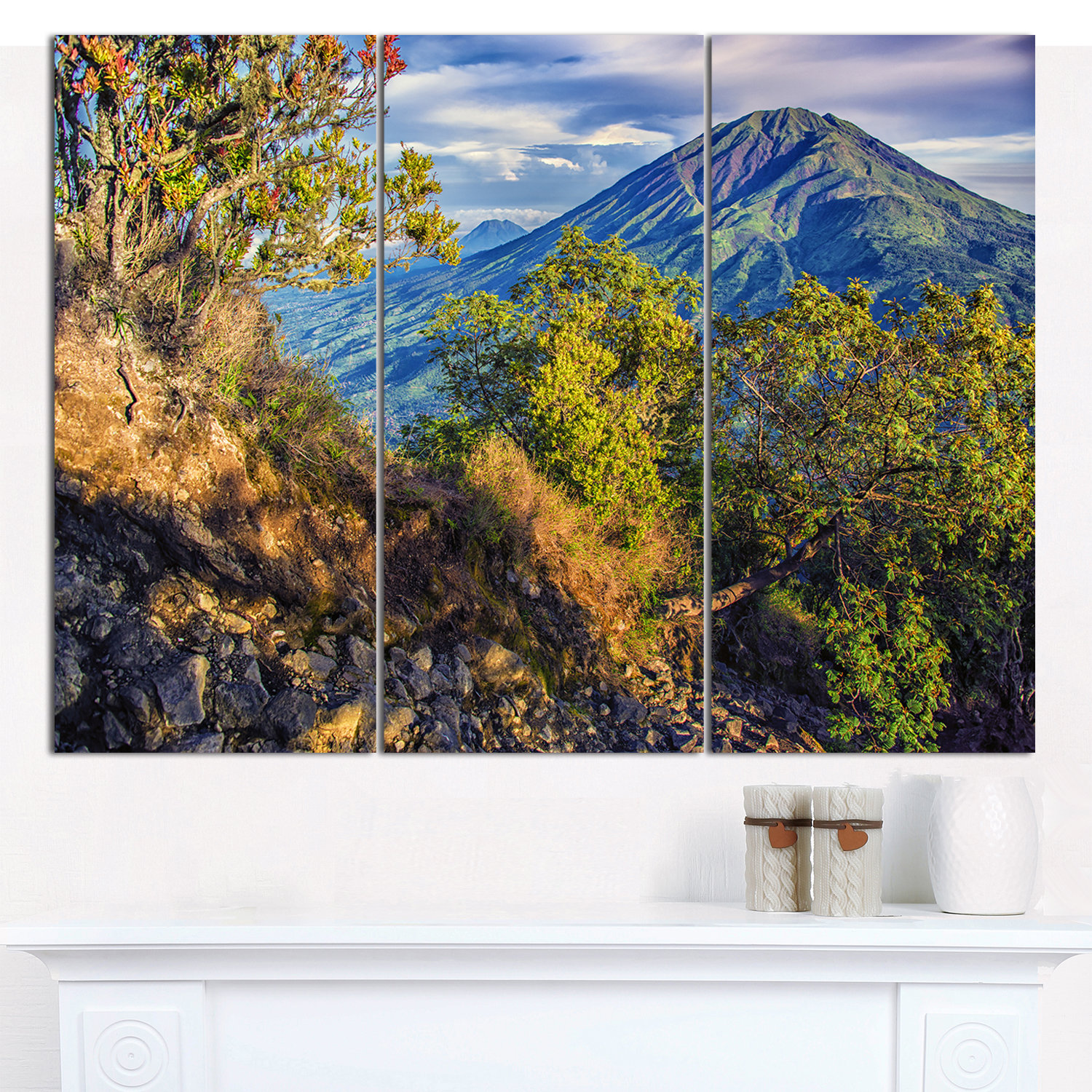 Design Art 'Merbabu Volcano in Java' Photographic Print Multi-Piece ...