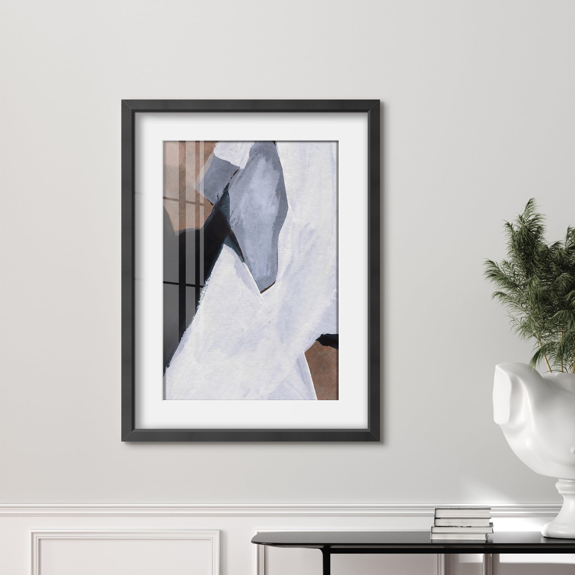 wall26 Modern Abstract Geometry with Blue Tones Illustration Relax/Calm ...