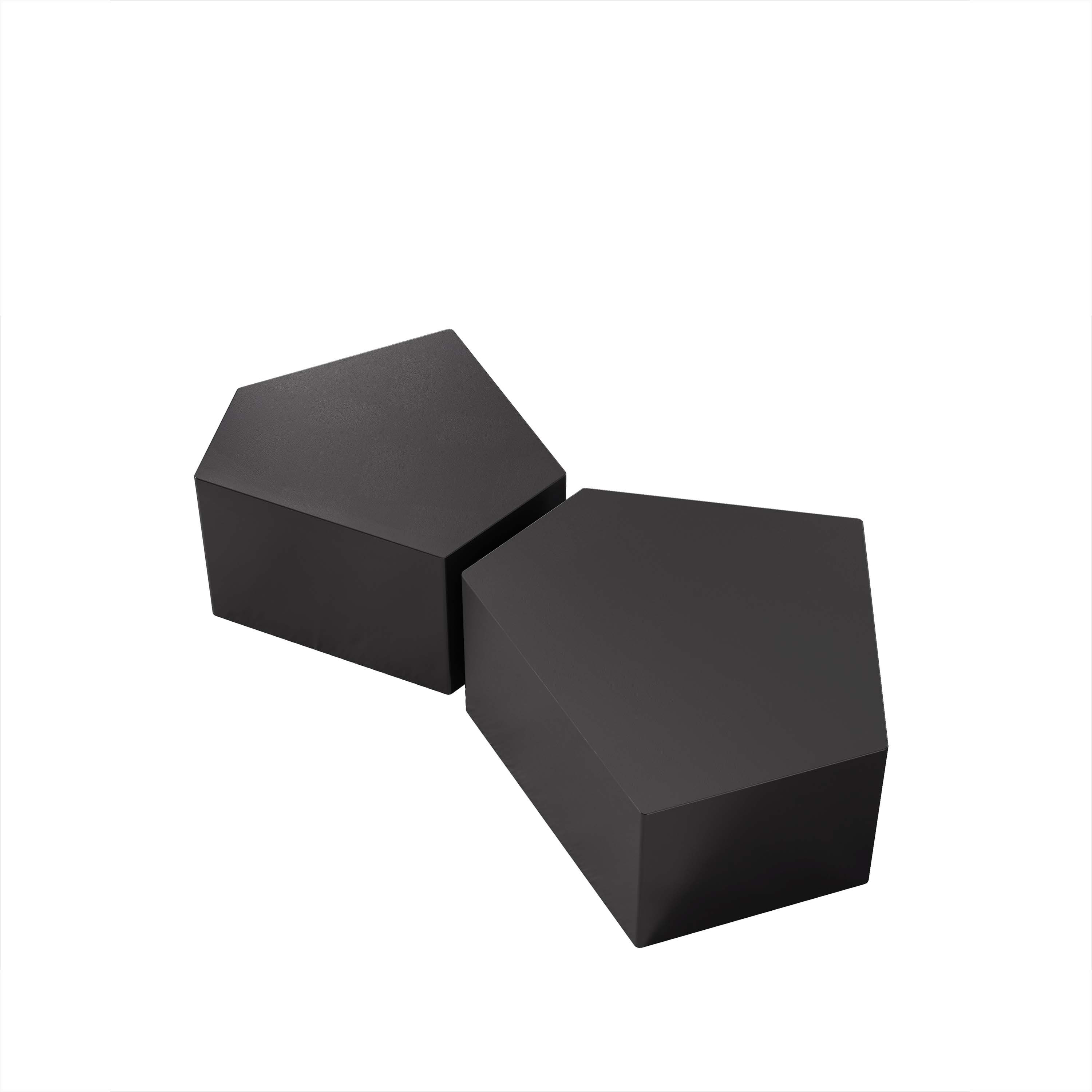 Latitude Run® Irregular Nesting Coffee Table Set, Geometric Coffee ...