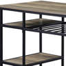 Trent Austin Design® Rustic Oak And Black Kitchen Island With ...