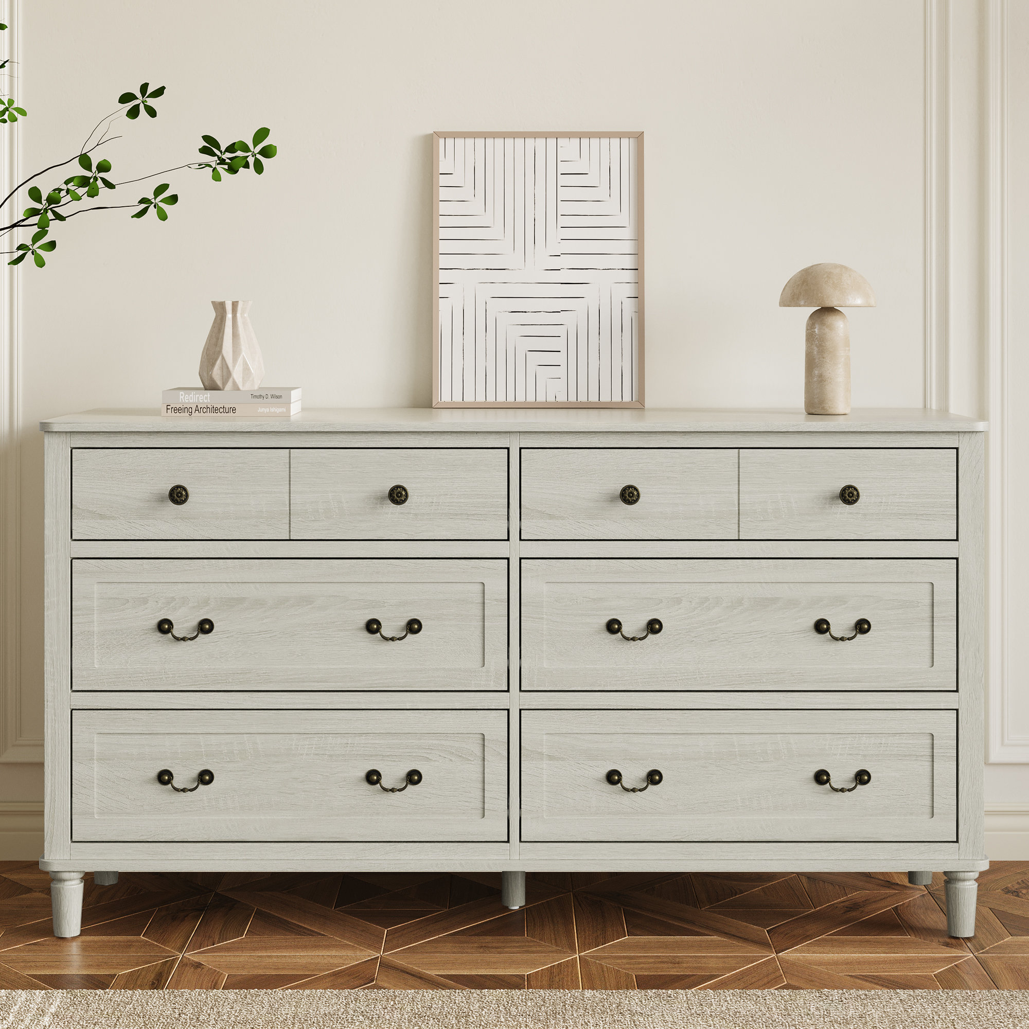 Blue Elephant Geli 6 Drawer 148.1cm W Dresser | Wayfair.co.uk