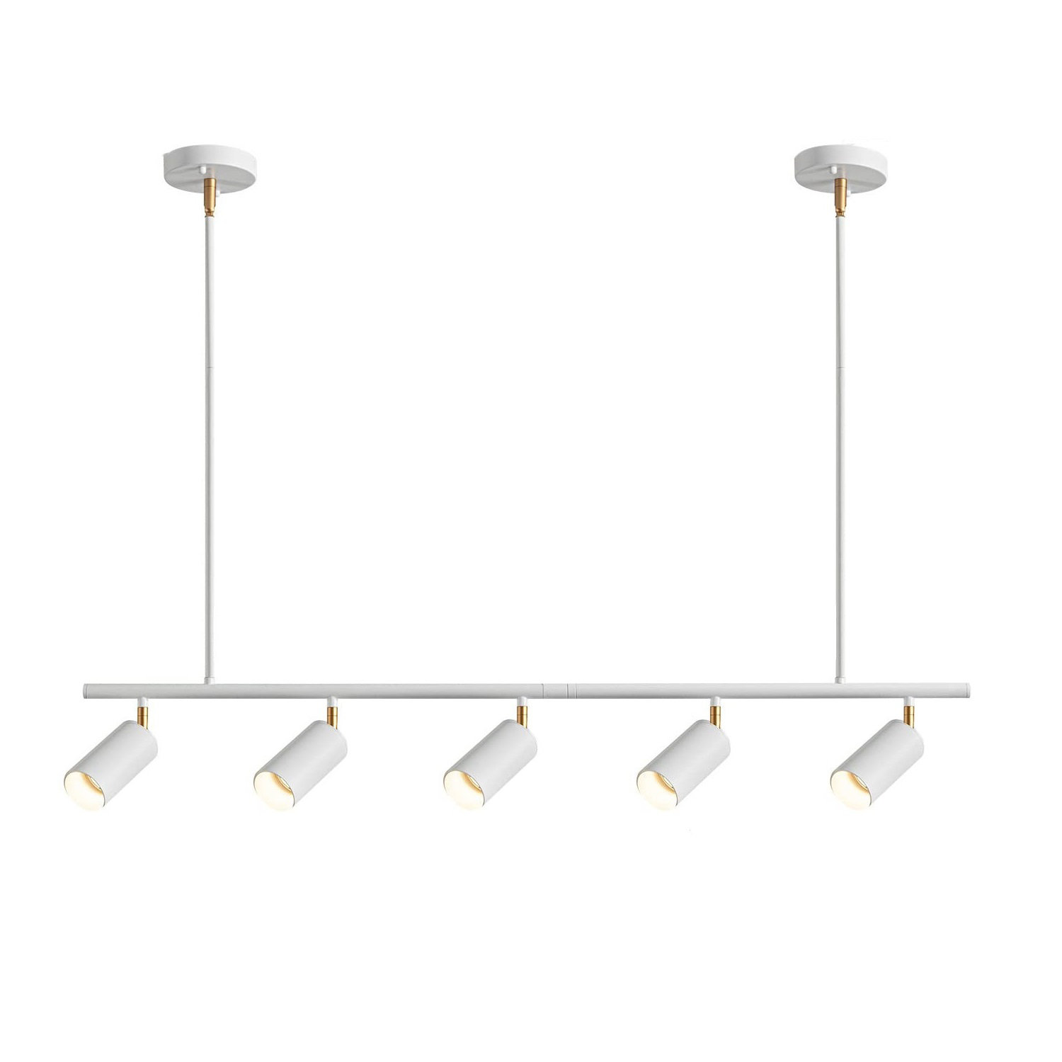 ZINOGI 5-Light Track Lighting Fixture, Adjustable Ceiling Spotlights ...