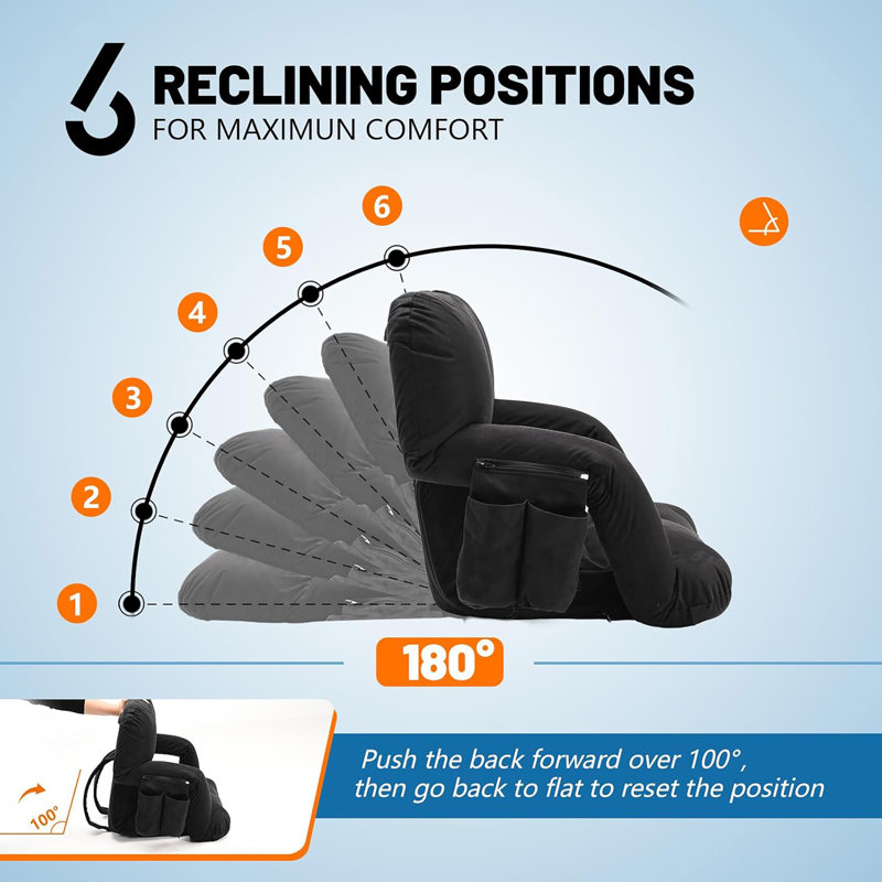 Symple Stuff Adlyn Folding Stadium Seats with Back Support & 6 ...