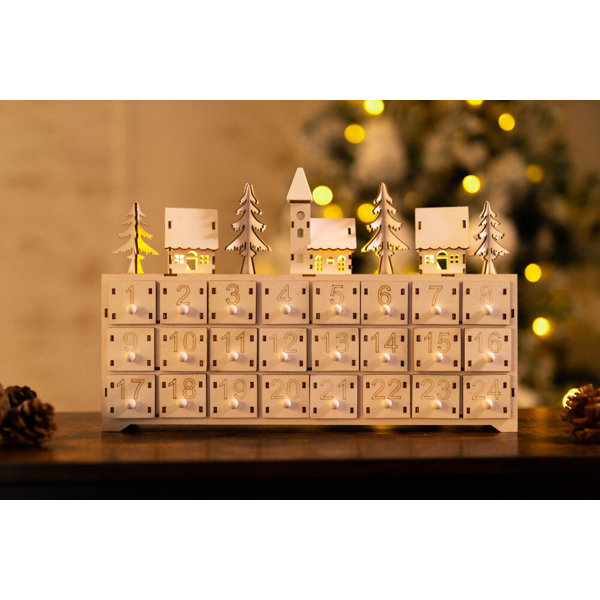 The Seasonal Aisle Wooden Advent Calendar | Wayfair.co.uk