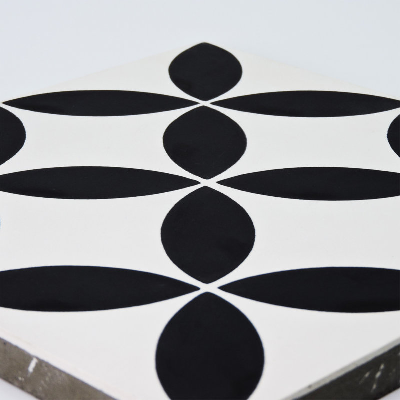 Moroccan Mosaic Tile House Amlo 8" x 8" Cement Patterned Wall & Floor ...