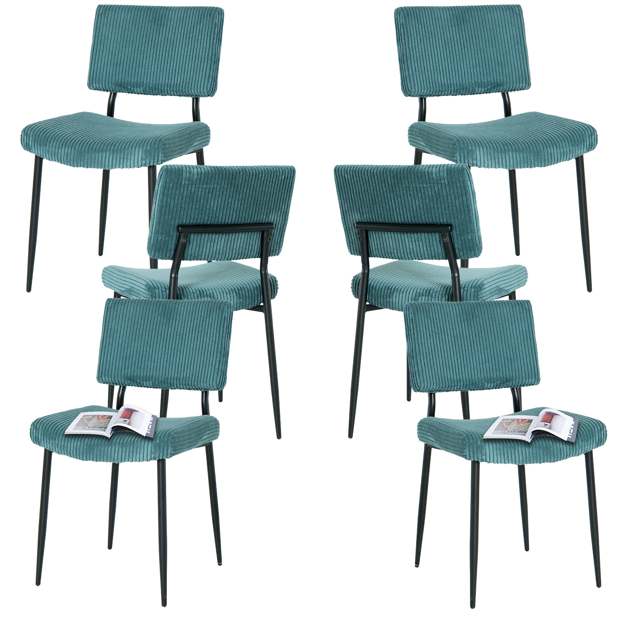 Corrigan Studio® Modern Simple Dining Chair (Set of 6) | Wayfair