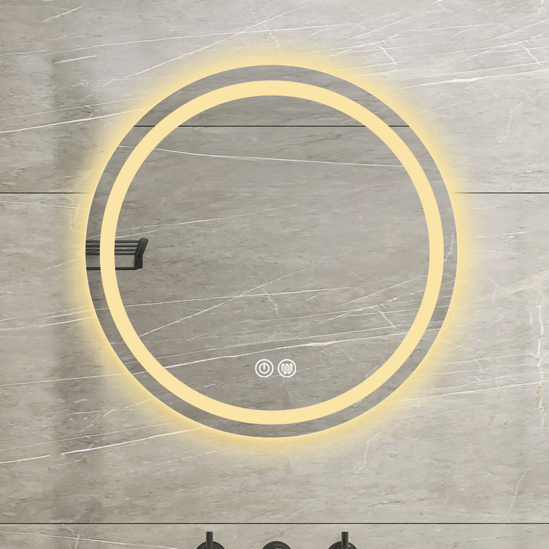 Latitude Run® 27-inch H Led Bathroom Mirror - Fog, Clear Reflection 23. ...