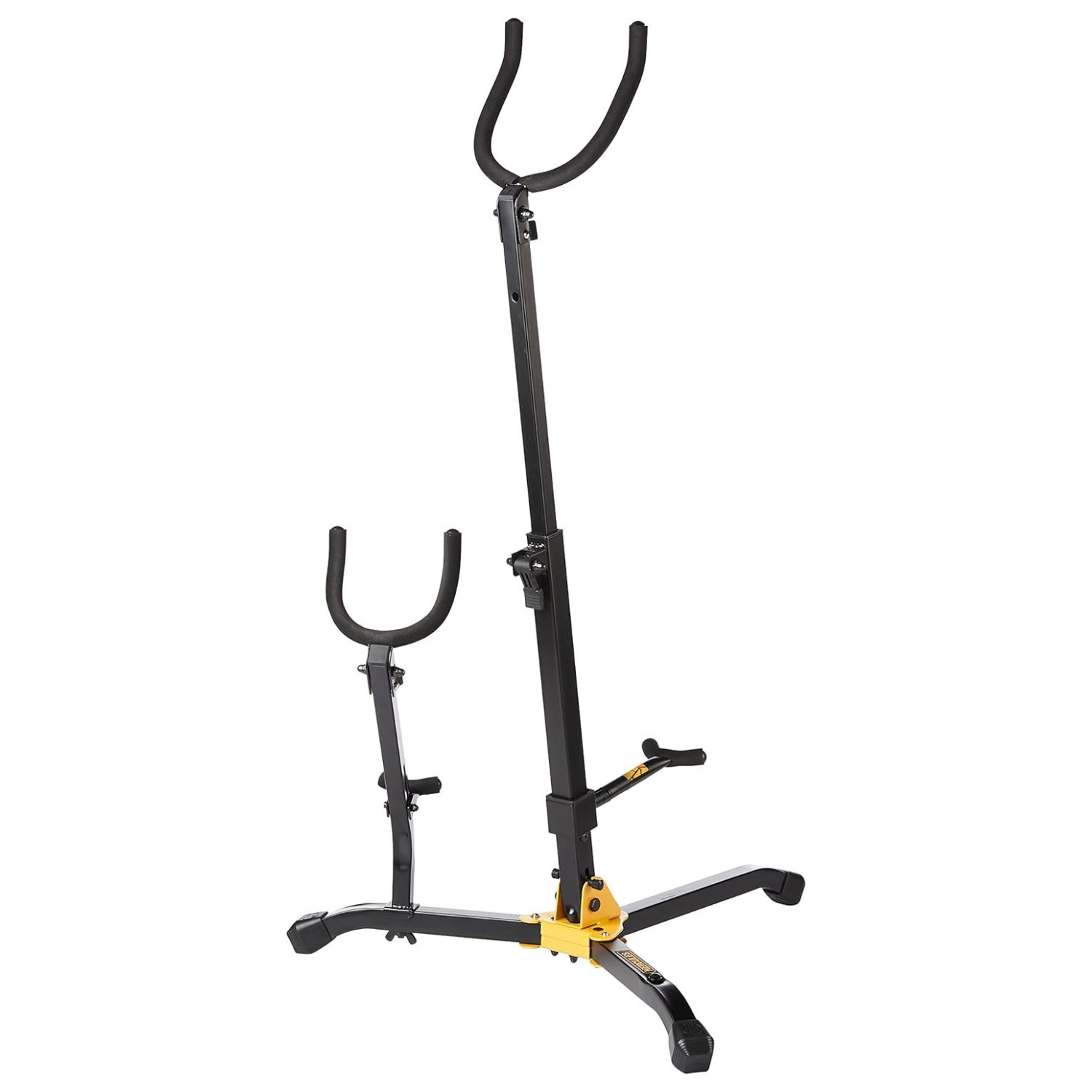 Hercules Baritone Saxophone Stand with Alto/Tenor Saxophone Attachment ...