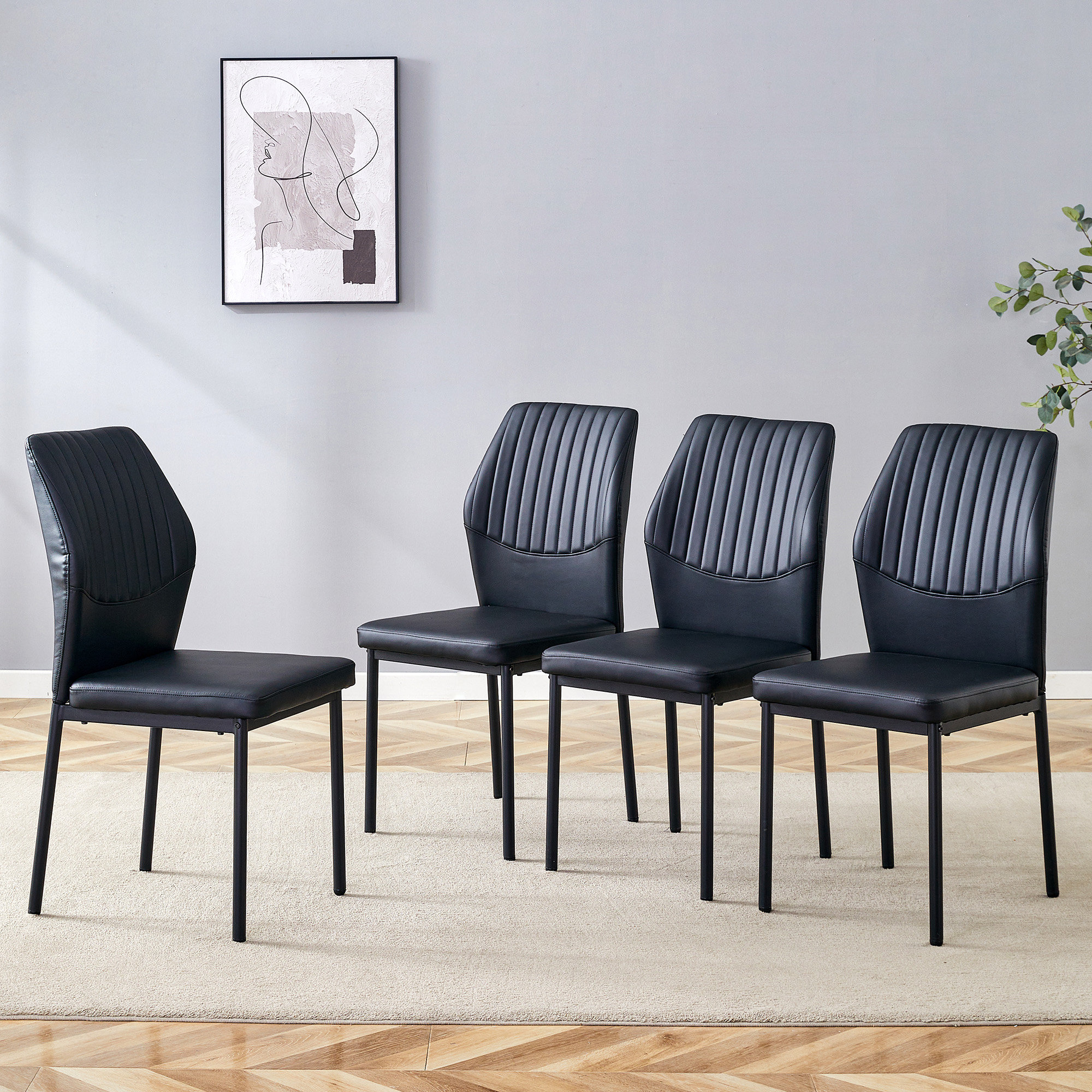 17 Stories Luxury Simple Chair - High Resilience Dining Chair With ...