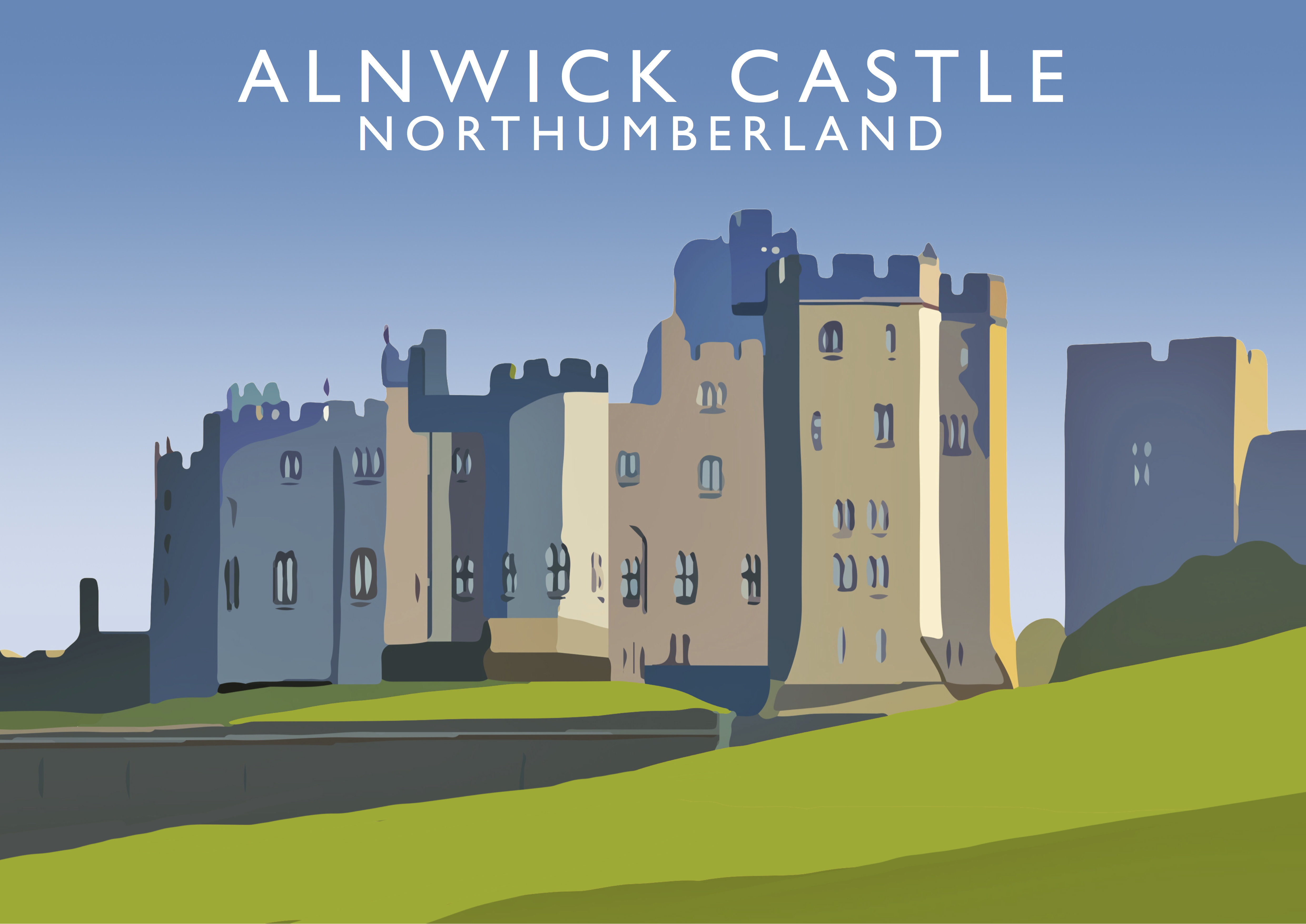 East Urban Home Alnwick Castle 1 by Richard O'Neil - Graphic Art Print ...