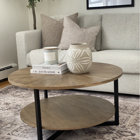 17 Stories 2 - Piece Solid Wood Living Room Table Set & Reviews | Wayfair