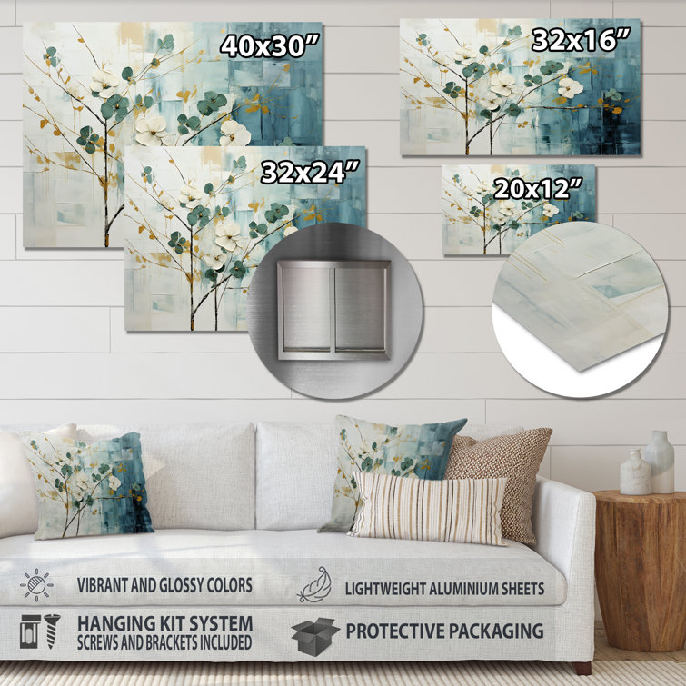 Red Barrel Studio® Subtle Serenity III - Abstract Collages Metal Wall ...