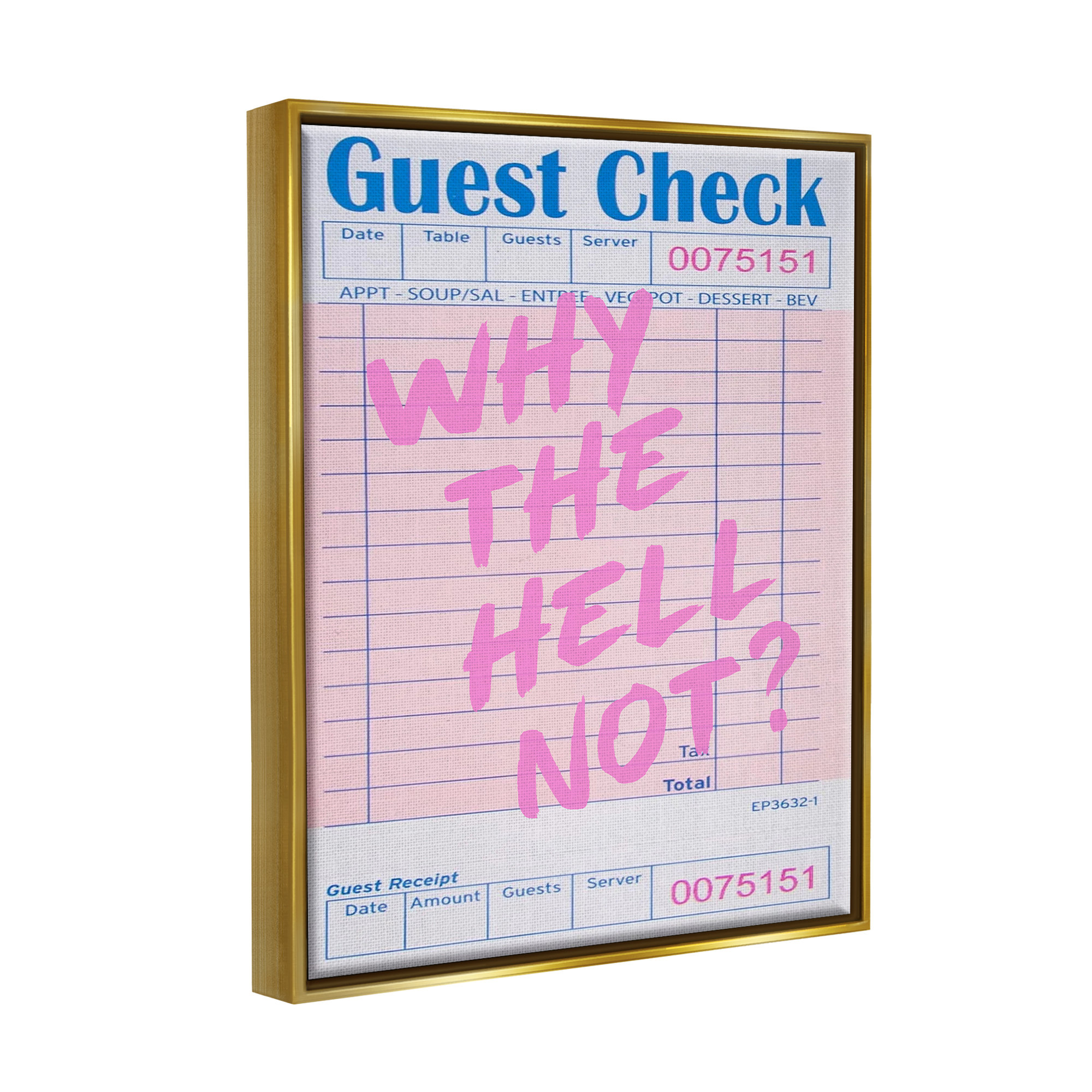 Stupell Industries Why Not Vintage Receipt Floater Frame by House of ...