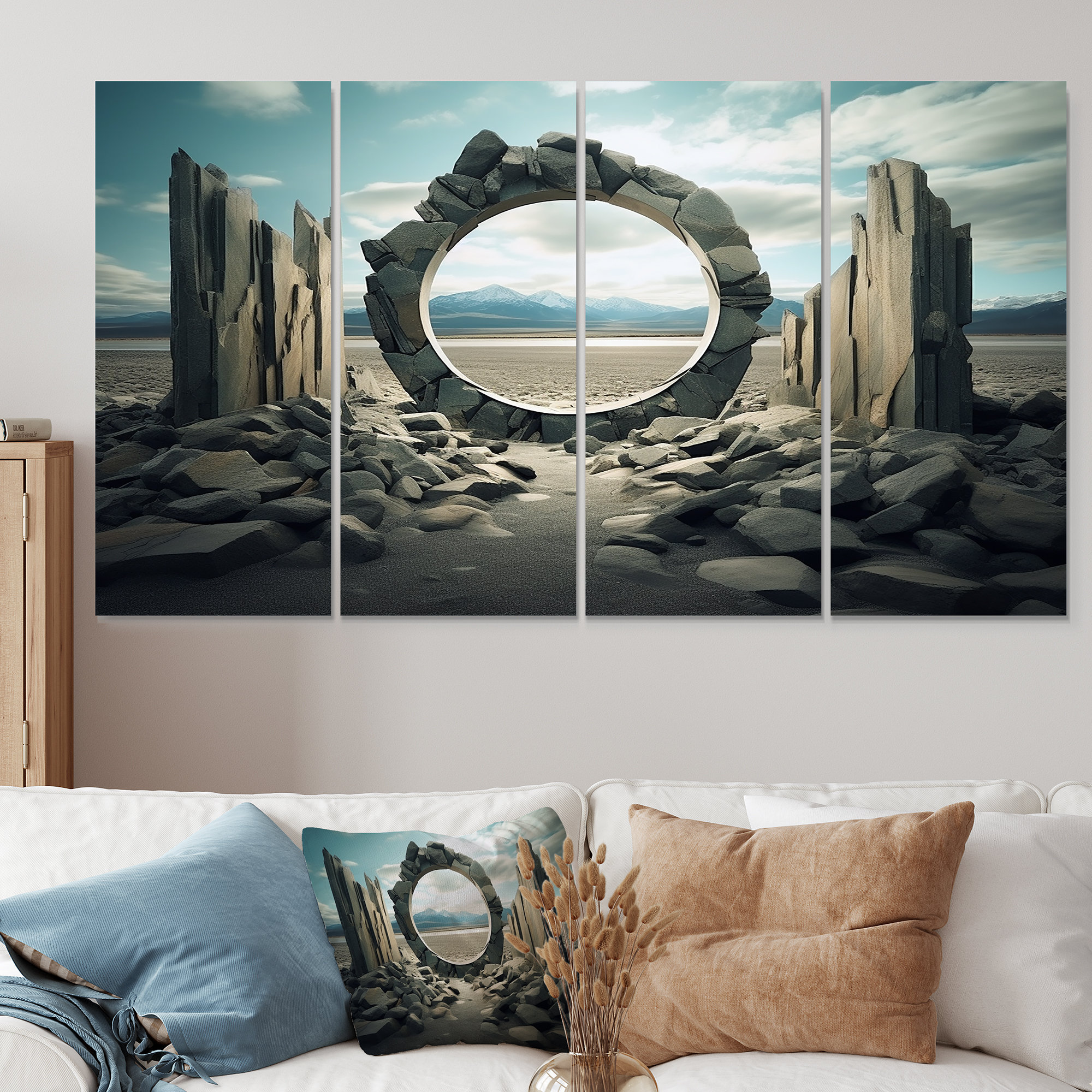 Ebern Designs Surreal Gate Into Surreal Space I - Surrealism Landscape ...