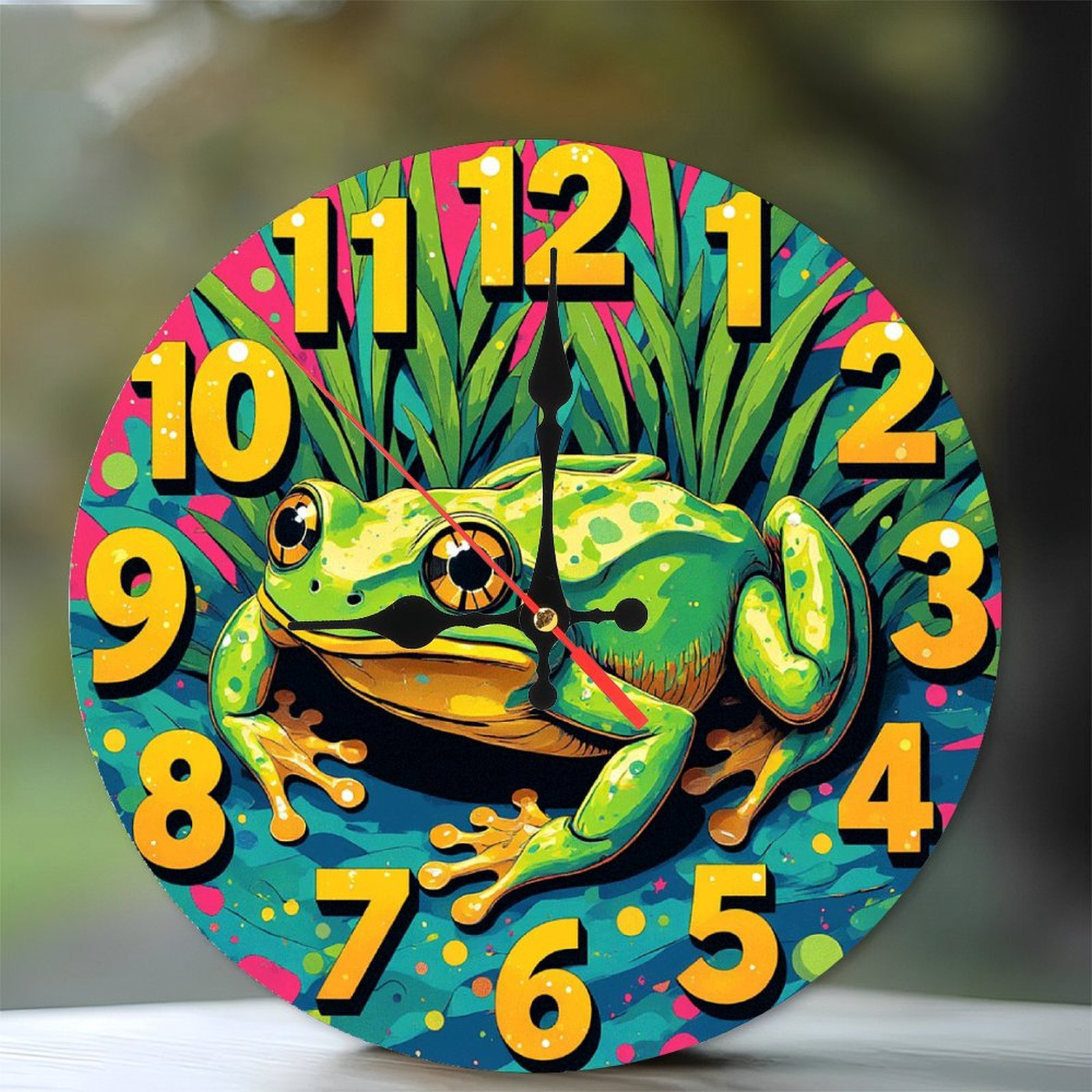 East Urban Home Frog Wall Clock Art | Wayfair