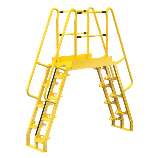 Vestil 102" Steel Ladder Cross-Over Ladder | Wayfair