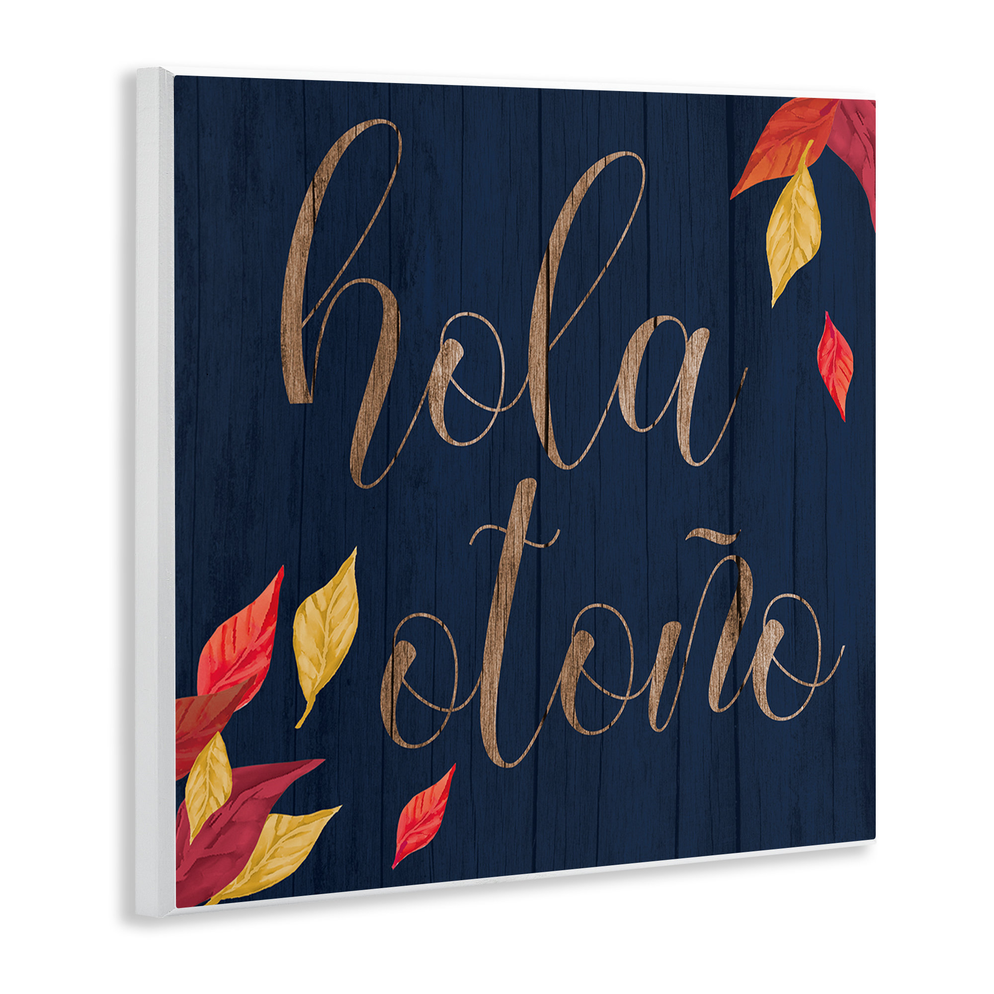 Ophelia & Co. Hello Fall with Leaves Wall Plaque Spanish Art, by Lil ...