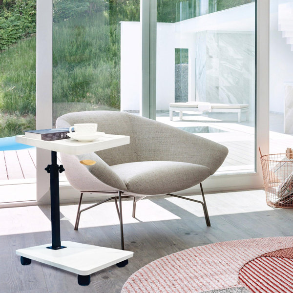 Ivy Bronx C Table End Table Adjustable Height,C Shaped End For Couch ...