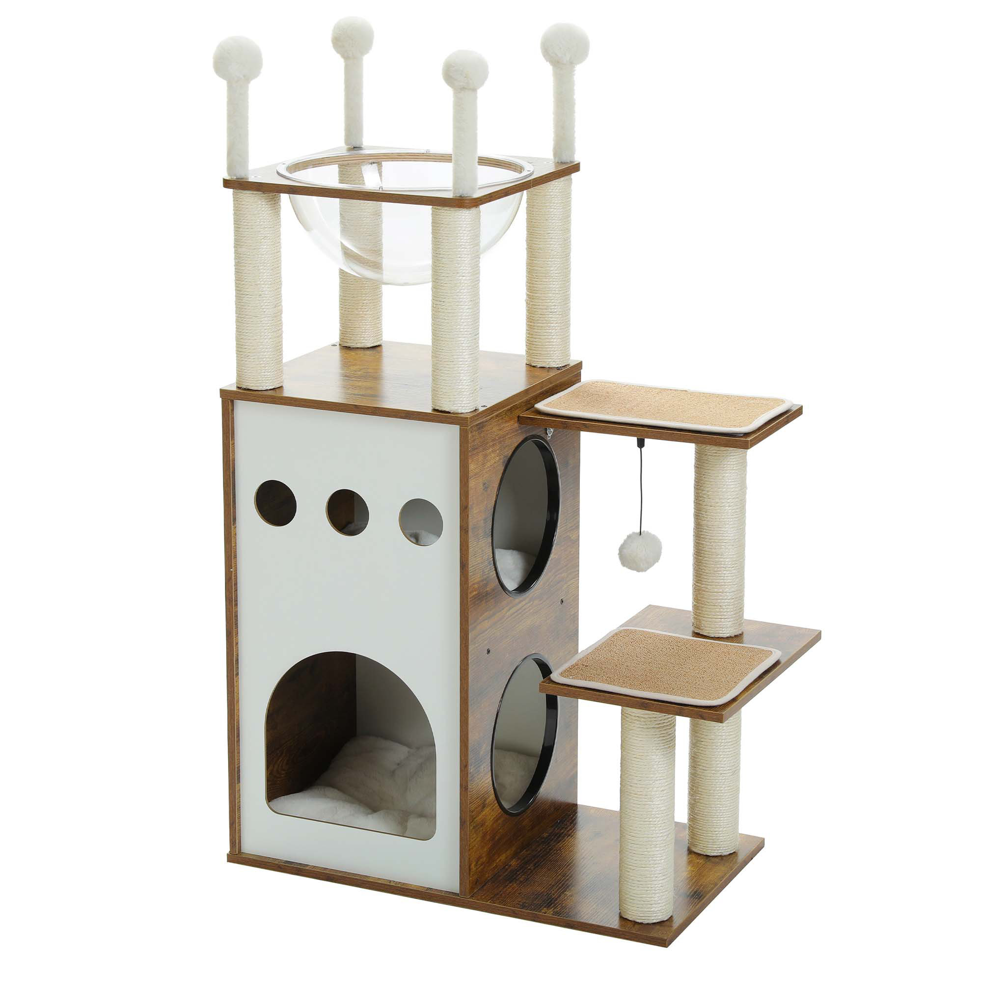 Tucker Murphy Pet™ Tavion Wood Cat Trees,Cat Tower,Cat Trees for Large ...