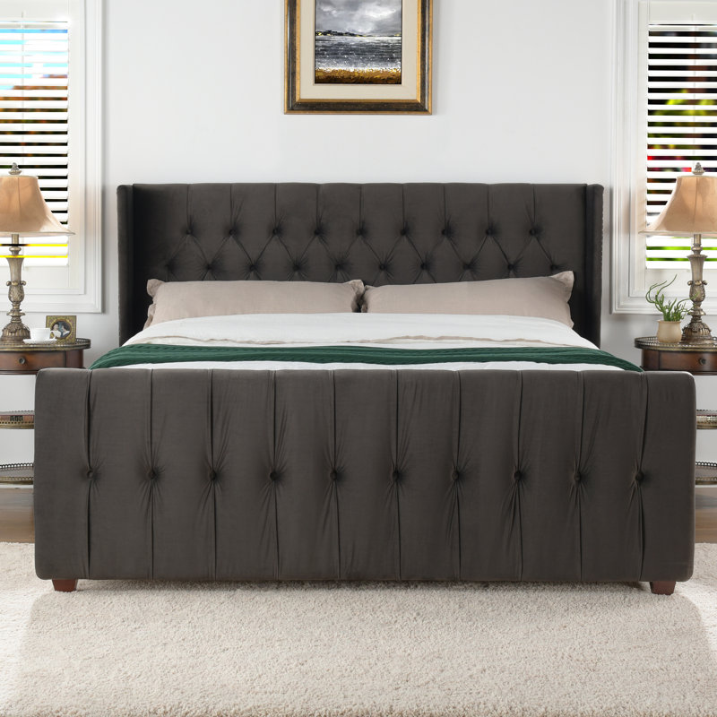 House of Hampton® Brie Upholstered Bed & Reviews | Wayfair
