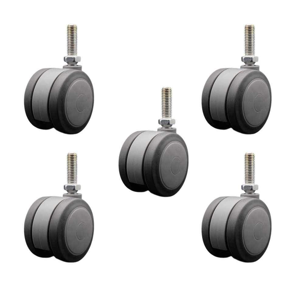 Service Caster 3 Inch Heavy Duty Floor Safe Twin Wheel Caster 1/2 ...