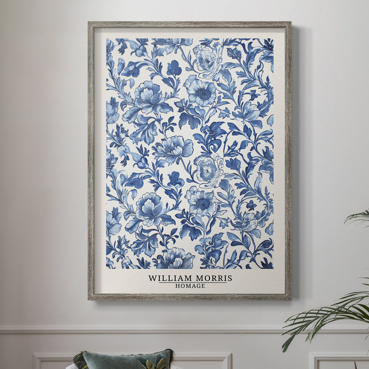 Alcott Hill® WM MORRIS Series DXXVI Framed Print - Solid Wood | Wayfair