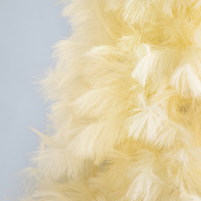 The Holiday Aisle® Artificial Off-White Pampas Grass Christmas Tree ...